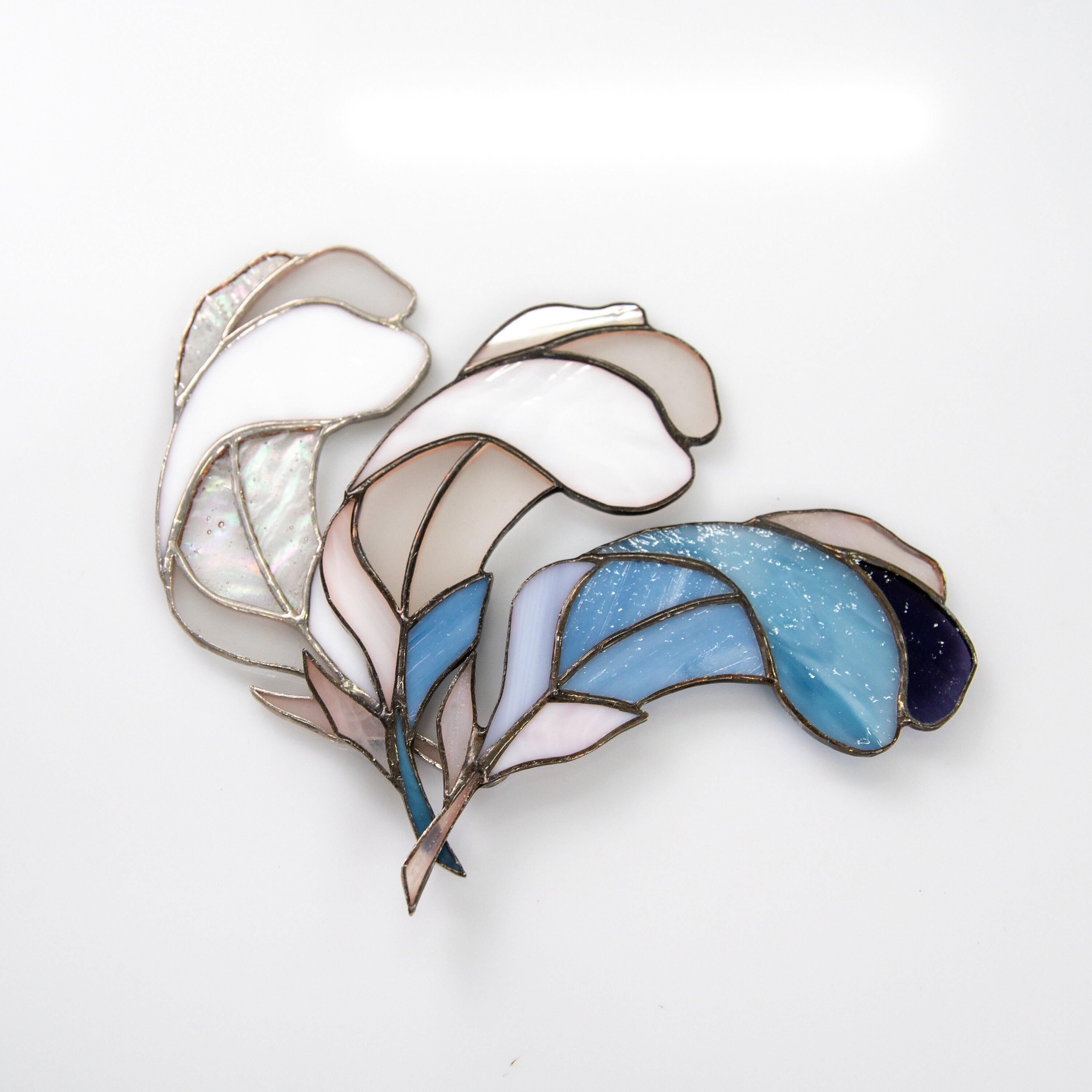 Feather Stained Glass Window Hangings Christmas Gifts Bird - Etsy UK