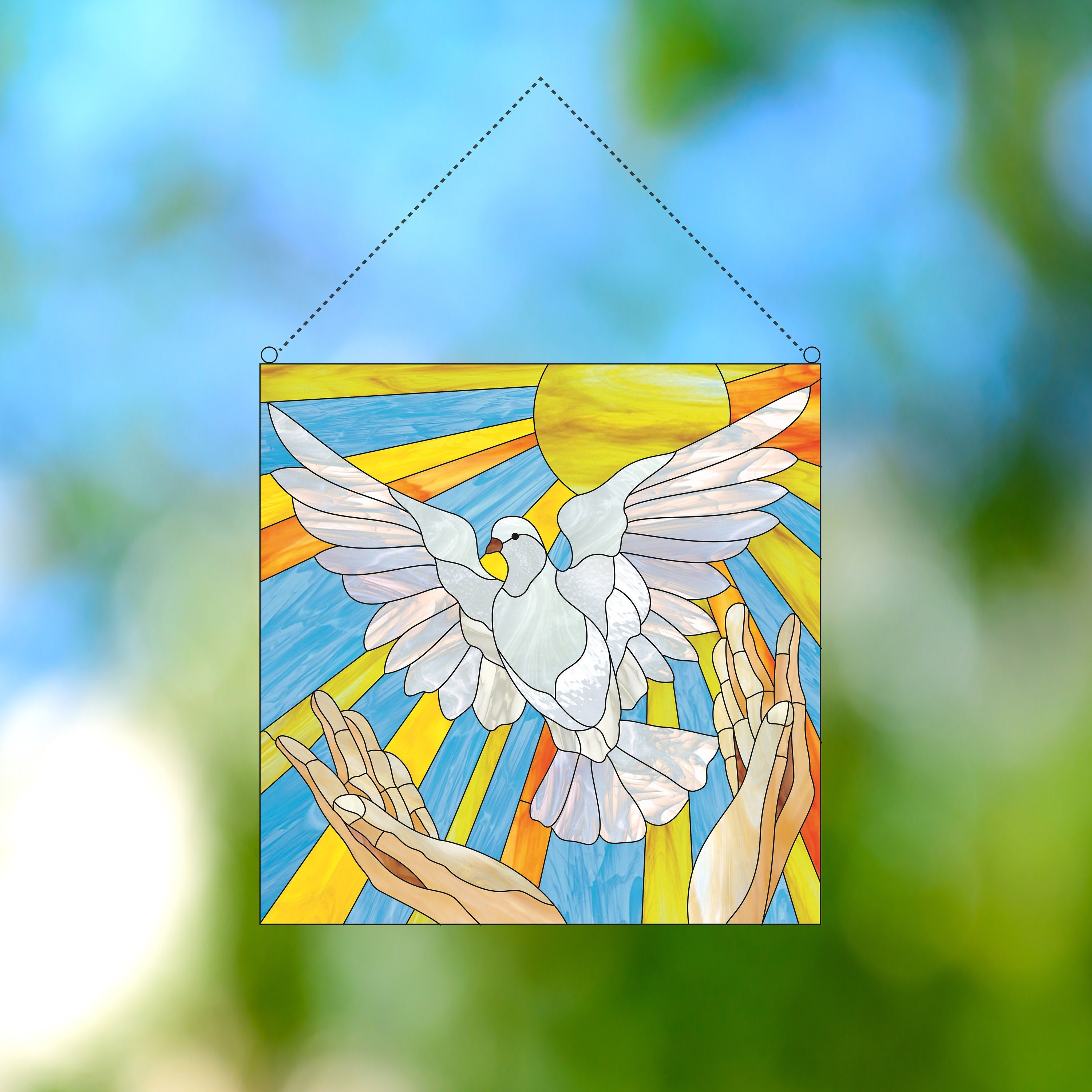 Dove Stained Glass Pattern