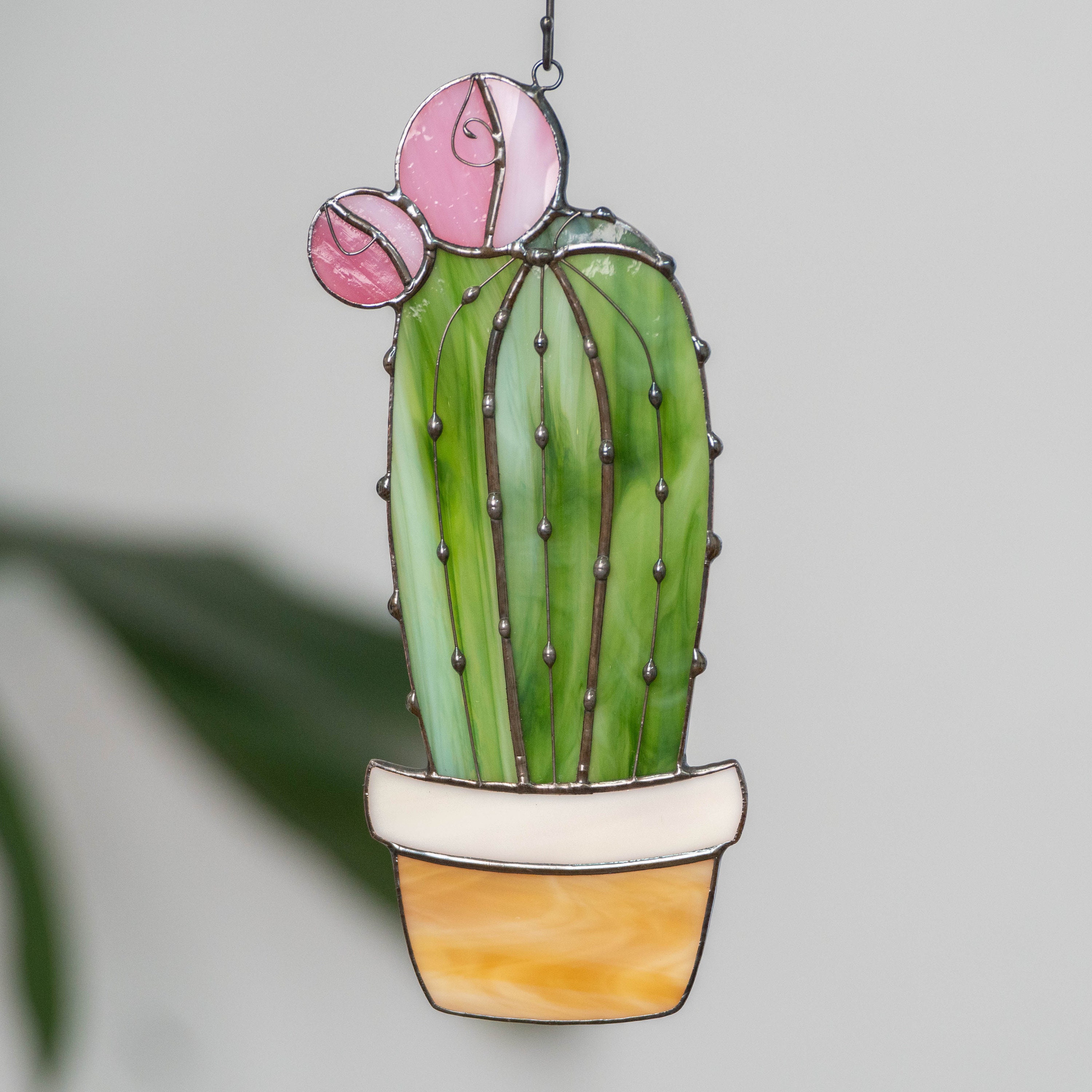 Succulent Stained Glass Window Hangings Mothers Day Gift | Etsy