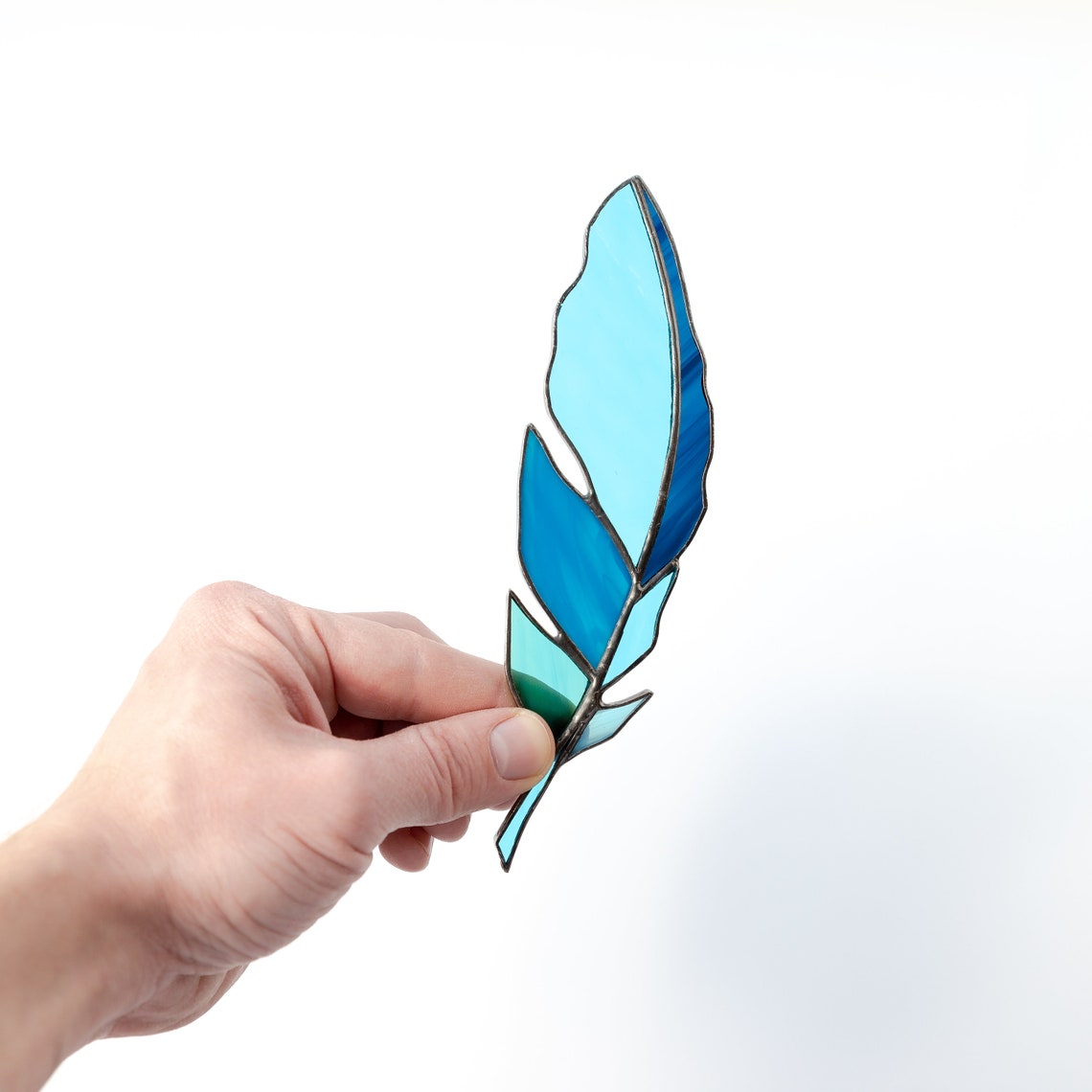 Stained Glass Feather Window Hangings Decor Christmas Gifts - Etsy