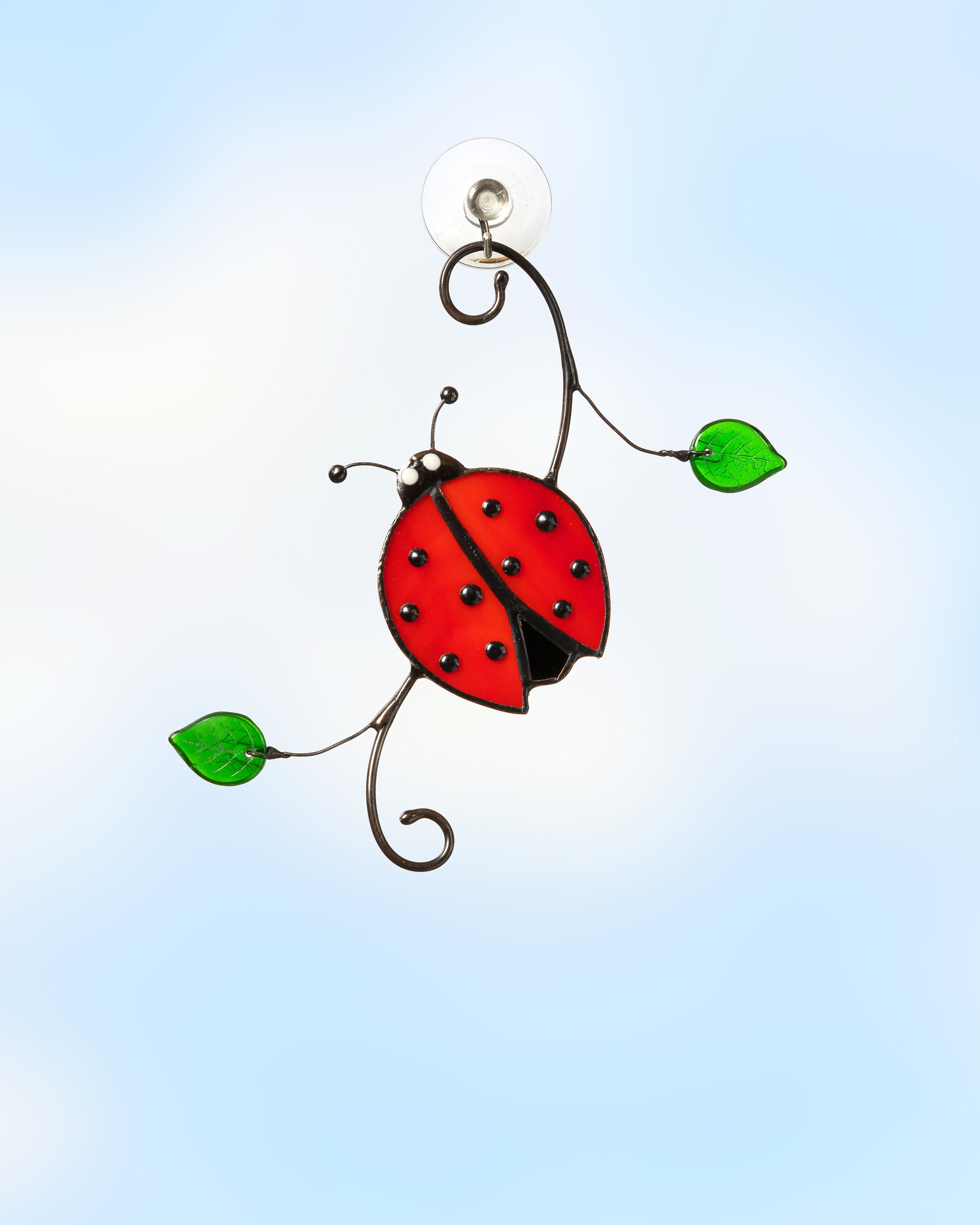 Ladybug Stained Glass Window Hangings Christmas Gifts Stained - Etsy ...