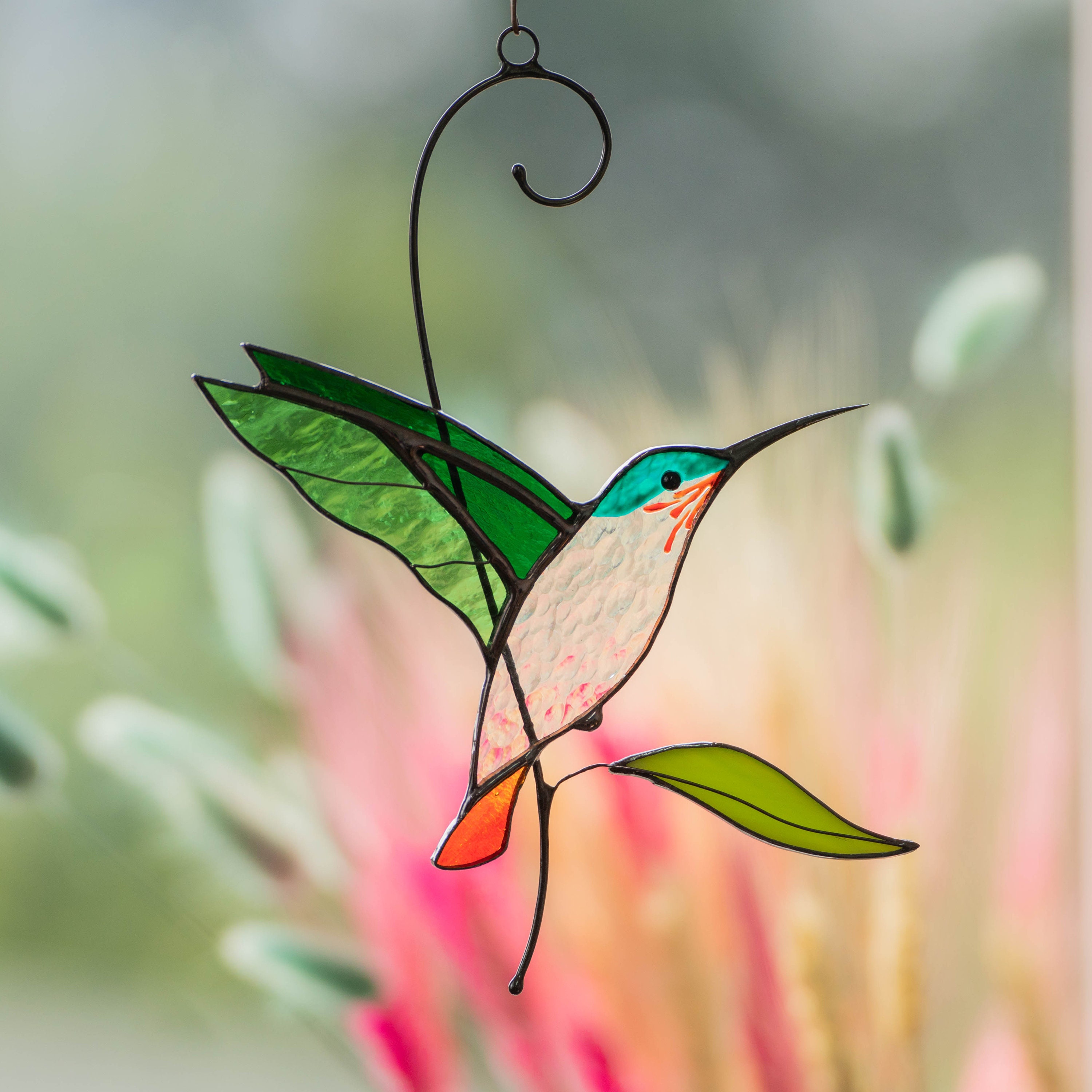 Hummingbird Stained Glass Window Hangings Christmas Gifts - Etsy Australia