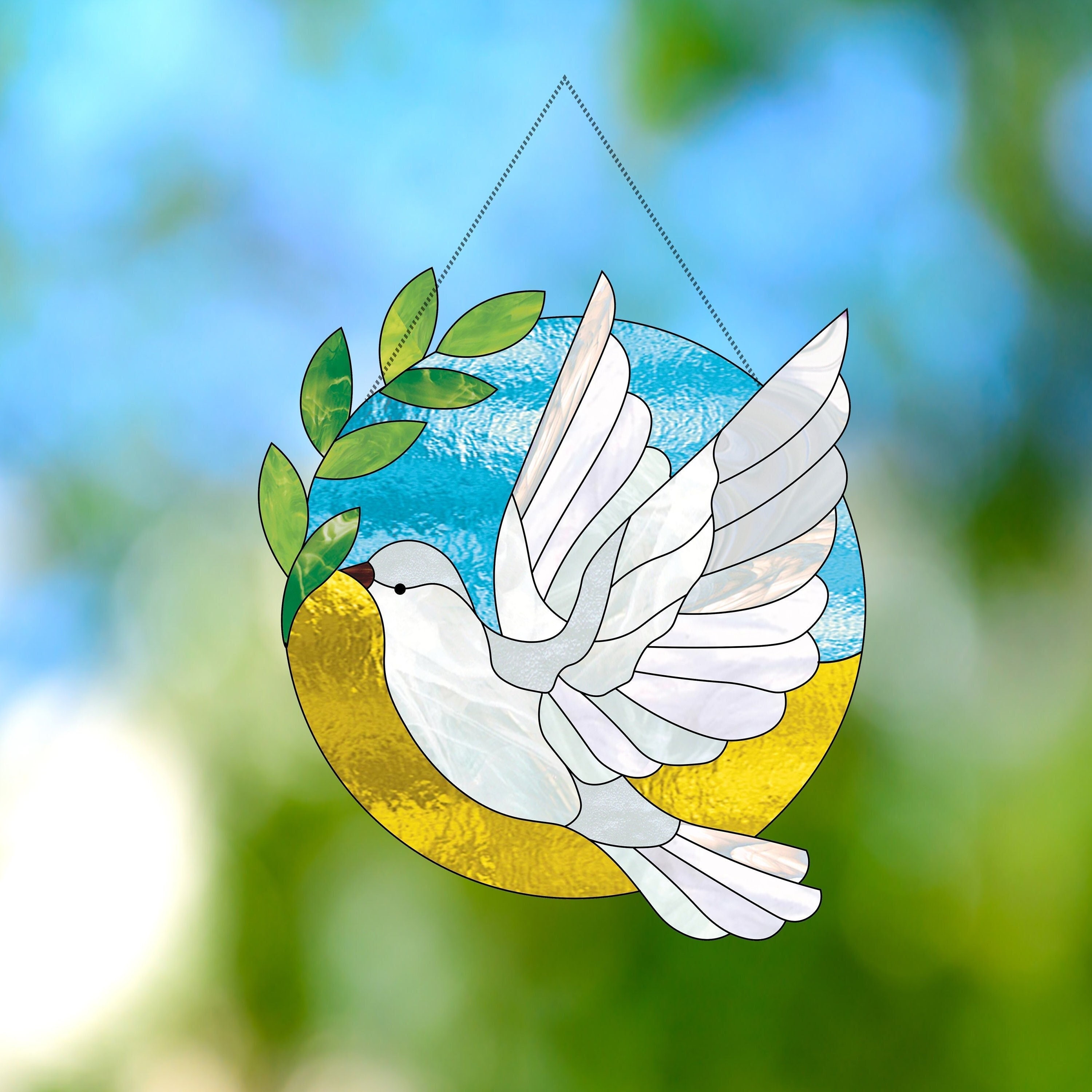 Dove Flying Stained Glass Pattern White Dove Stained Glass Christmas