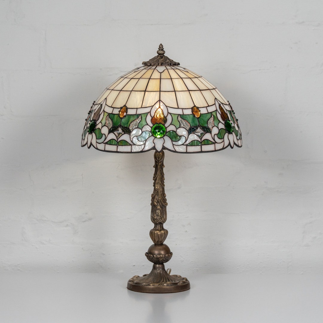 Modern Stained Glass Lamp Gifts for Women Reading Lamp Shade ...