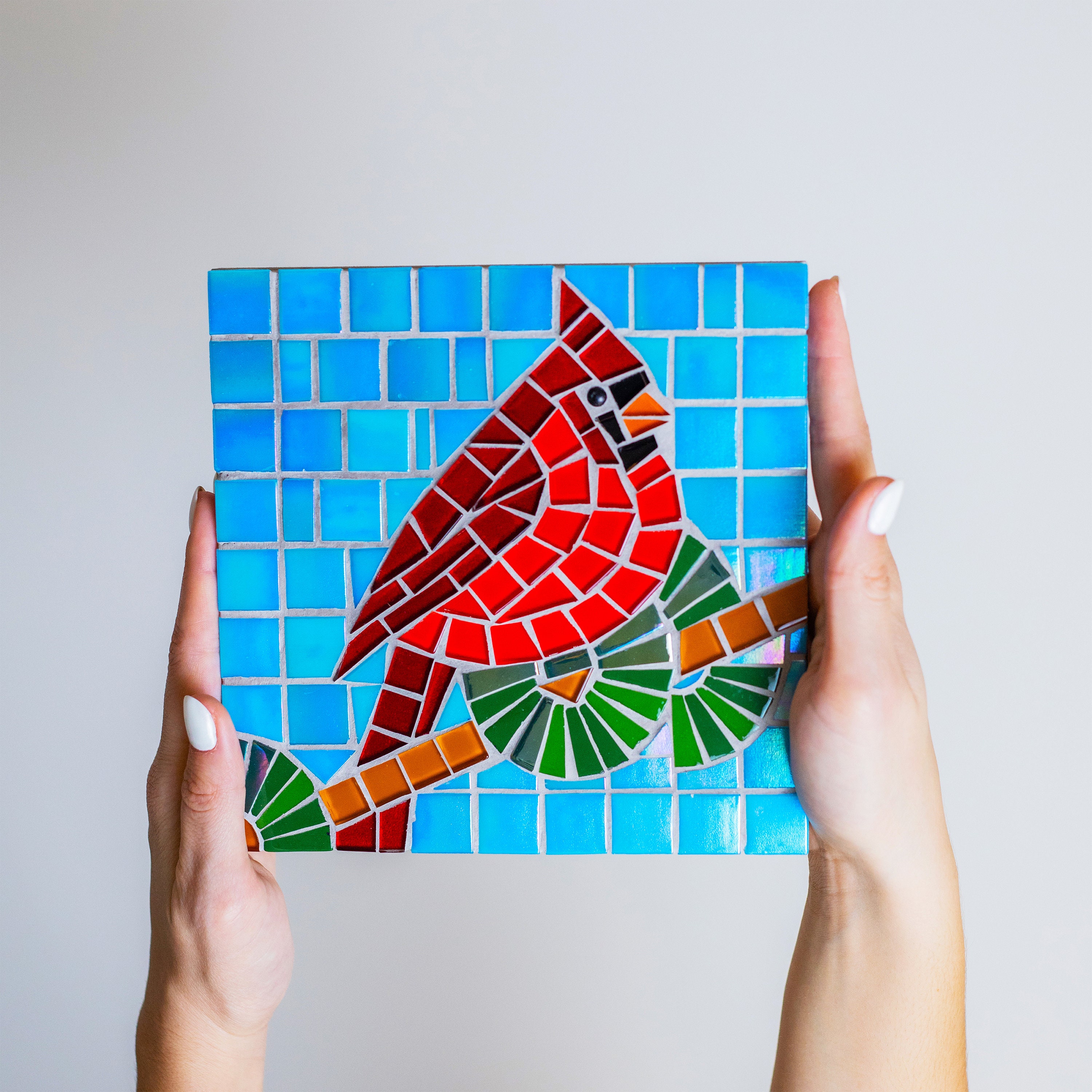Paper Mosaic Art Bird