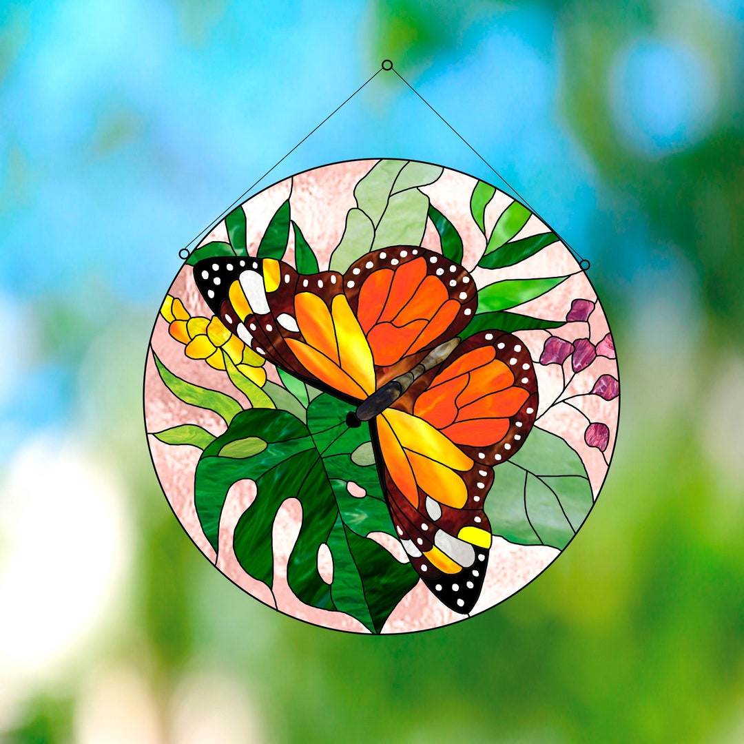 Butterfly Stained Glass Window Craft at Lorene Caplan blog