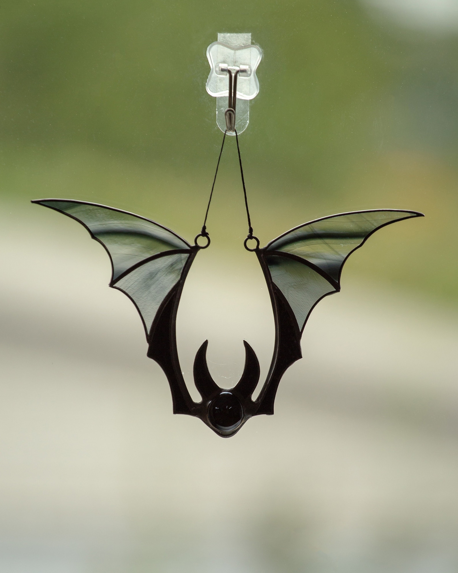 Halloween Bat Stained Glass Window Hangings Horror Decor - Etsy