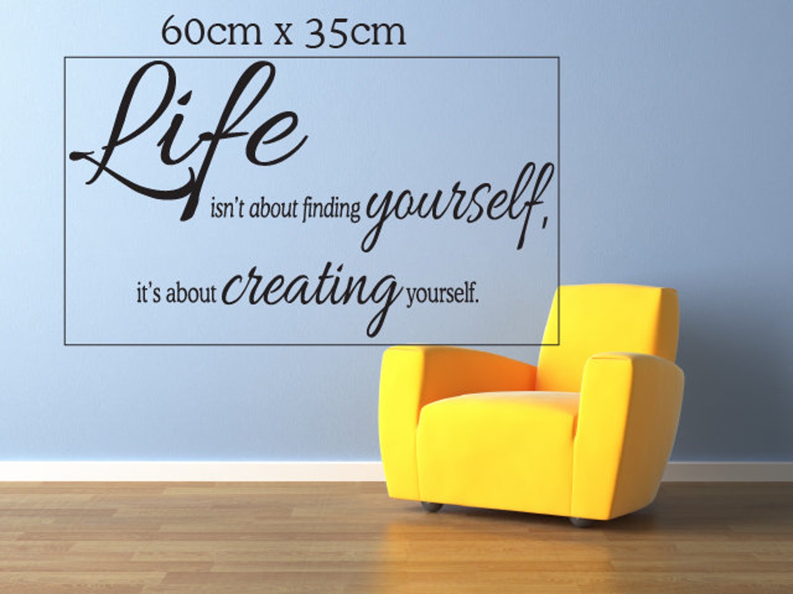 Life wall decal inspirational quote words of wisdom wall | Etsy