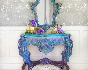 Mermaid Glass Table | Etsy