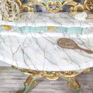 SOLD Marie Antoinette/ Antique/ Rococo Mirror/ Makeup Desk/ Vanity ...