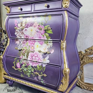 Morning Purple Secretary Desk, Dresser, Chest of Drawers, Bureau ...