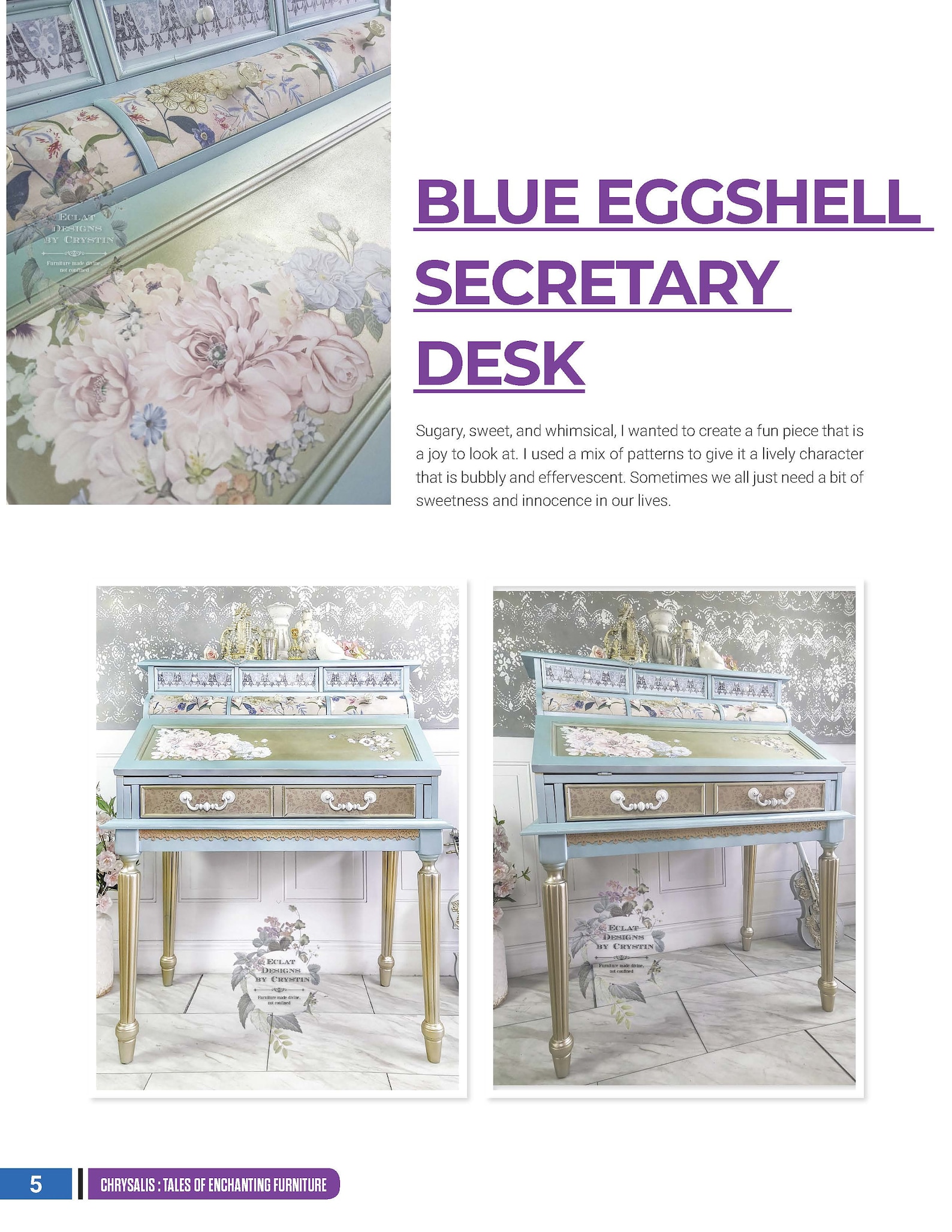 Chrysalis tales of Enchanting Furniture by Eclat Designs by - Etsy