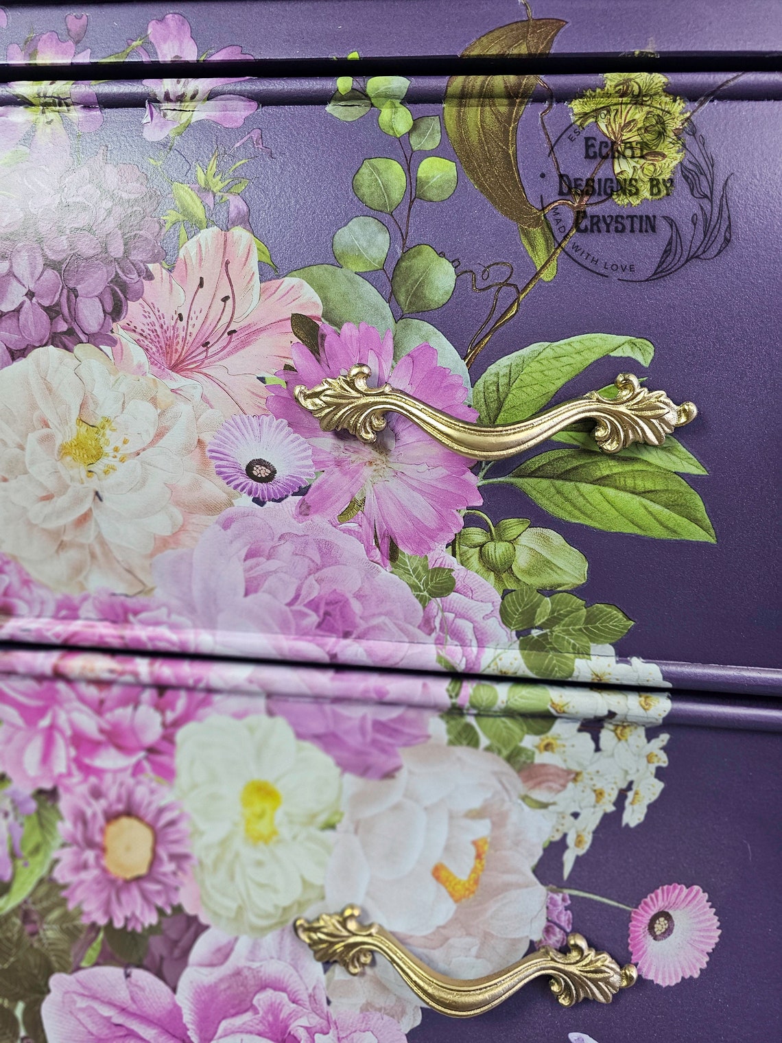 Morning Purple Secretary Desk, Dresser, Chest of Drawers, Bureau ...