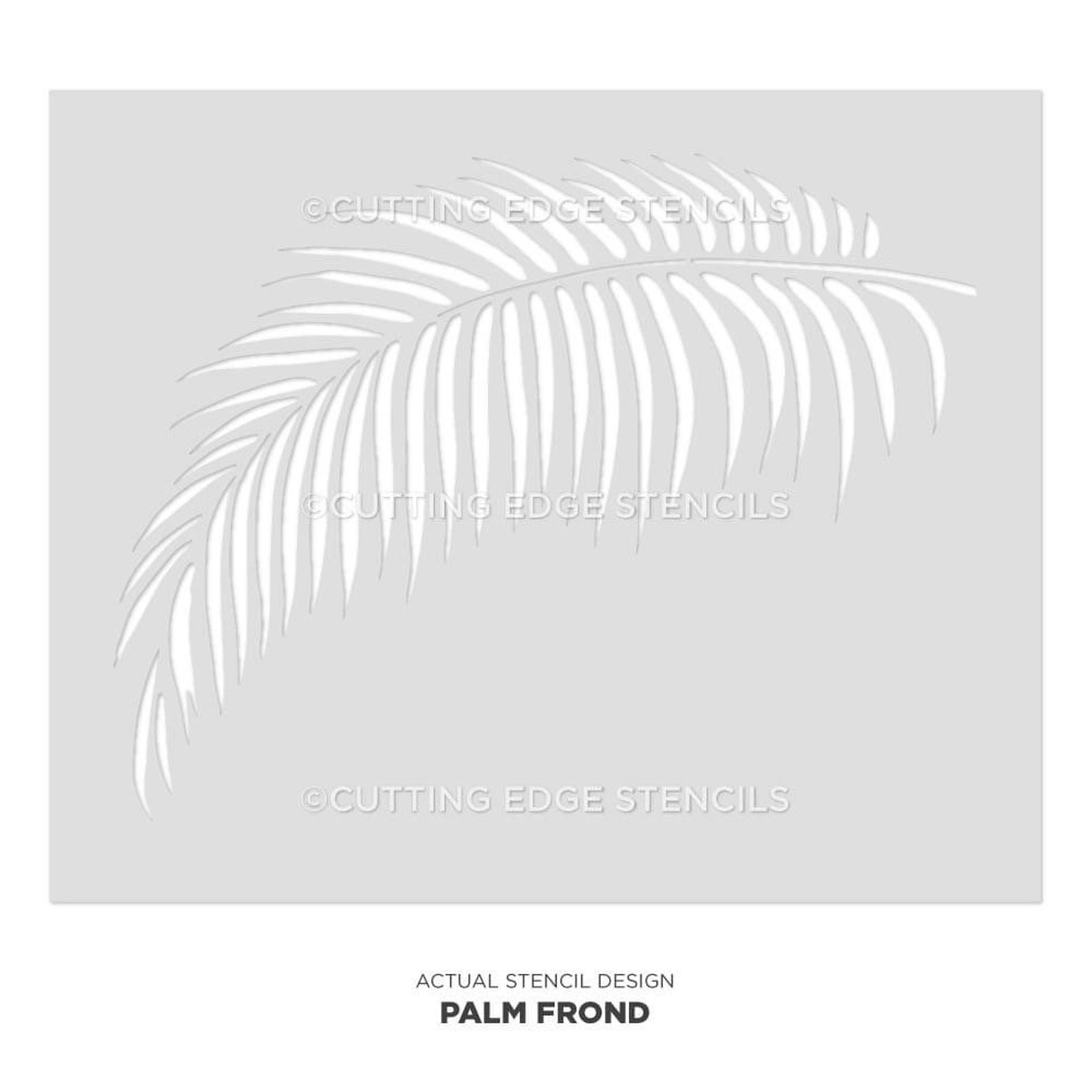 Palm Frond Wall Art Stencil/ Cutting Edge Stencils/ Furniture Stencil ...