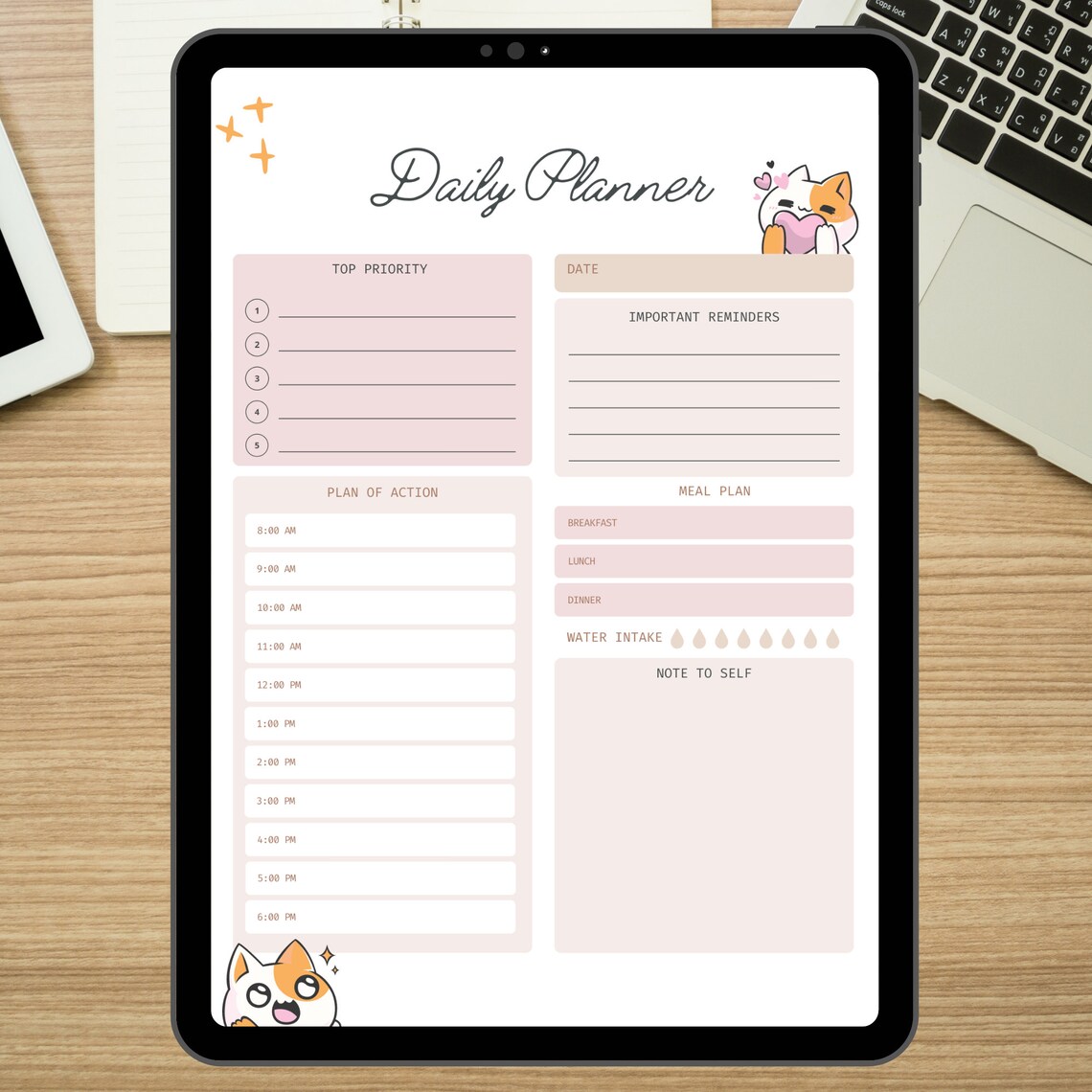 Printable Daily Planner: Time Blocking and Habit Tracker for - Etsy