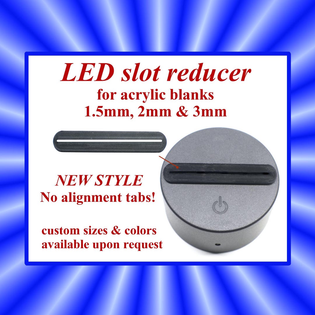 LED Base Slot Adapter: Movement Reducer for Acrylic Blanks - Etsy