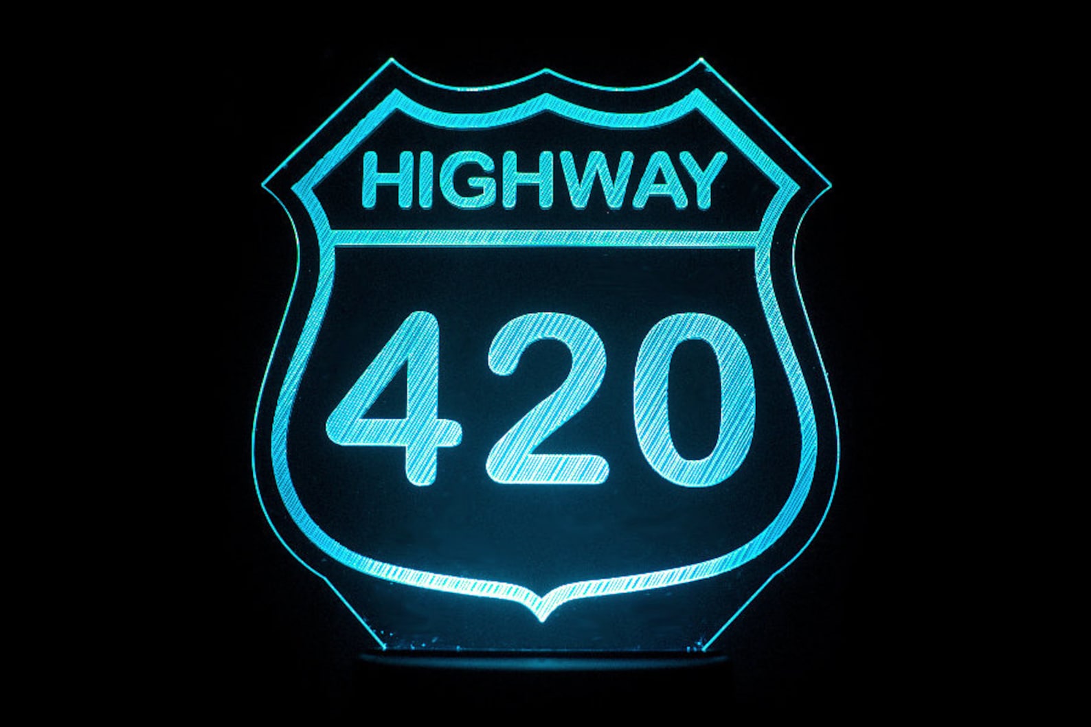 420 Sign Engraved Acrylic Highway 420 Sign Engraved LED | Etsy