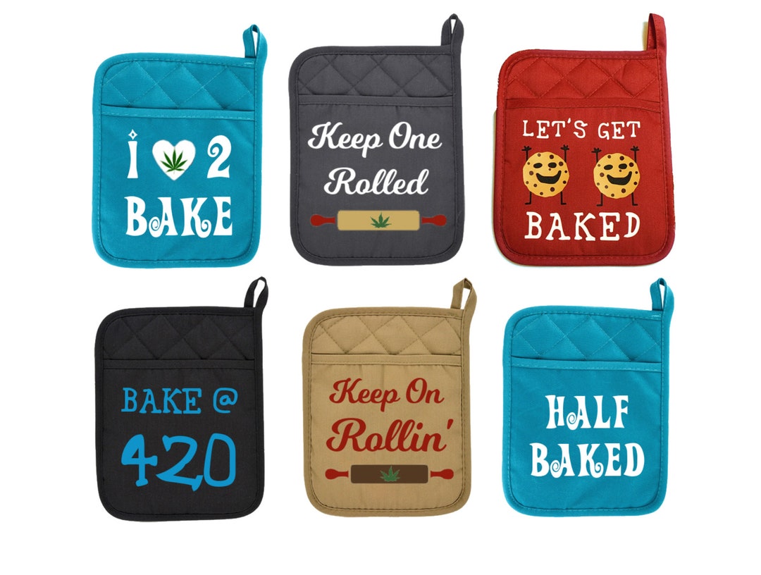 420 Decor, Let's Get Baked, Stoner Decor, Hot Pad, Pot Holder, Stoner ...