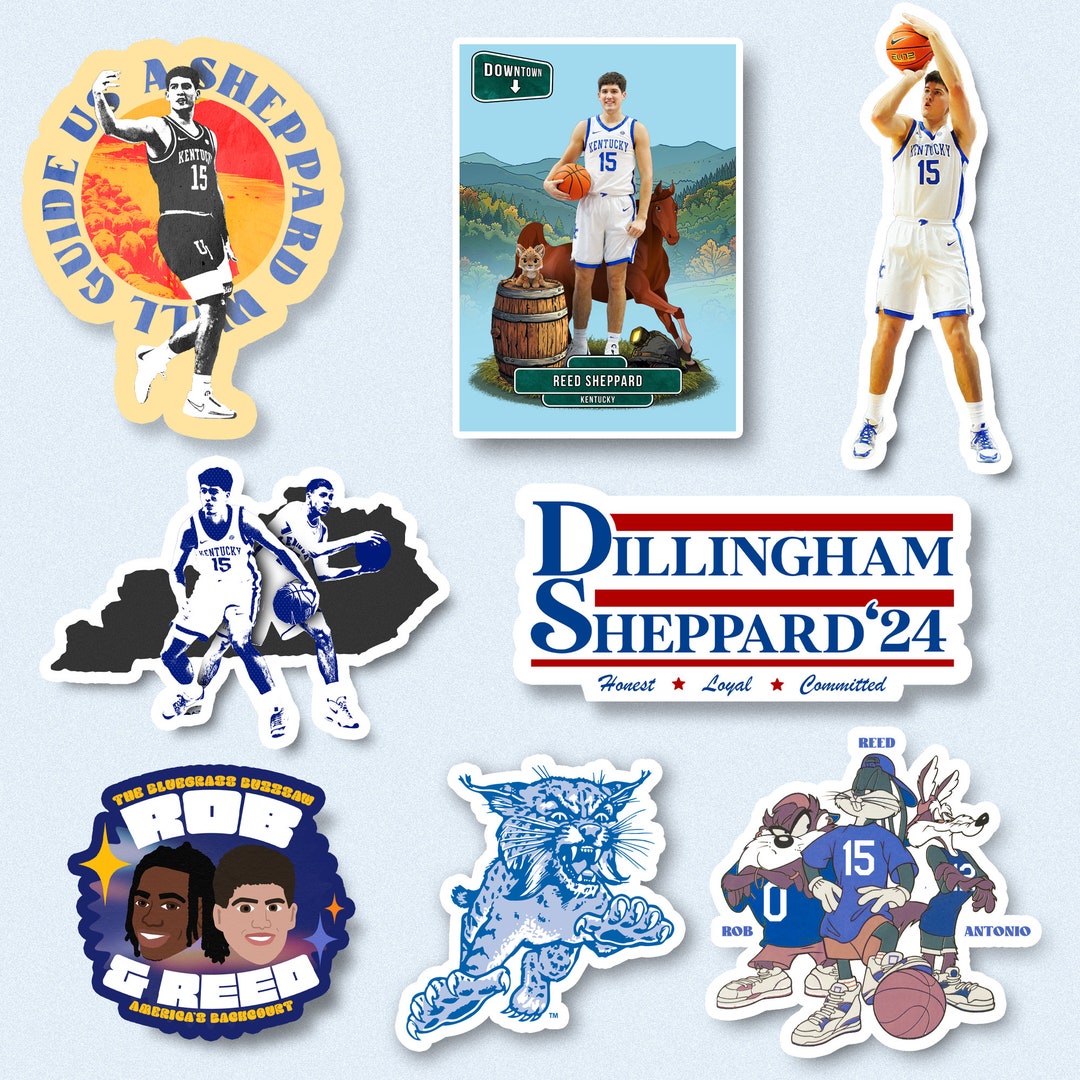 Reed Sheppard Sticker Pack 7 Stickers Kentucky Wildcats - Etsy