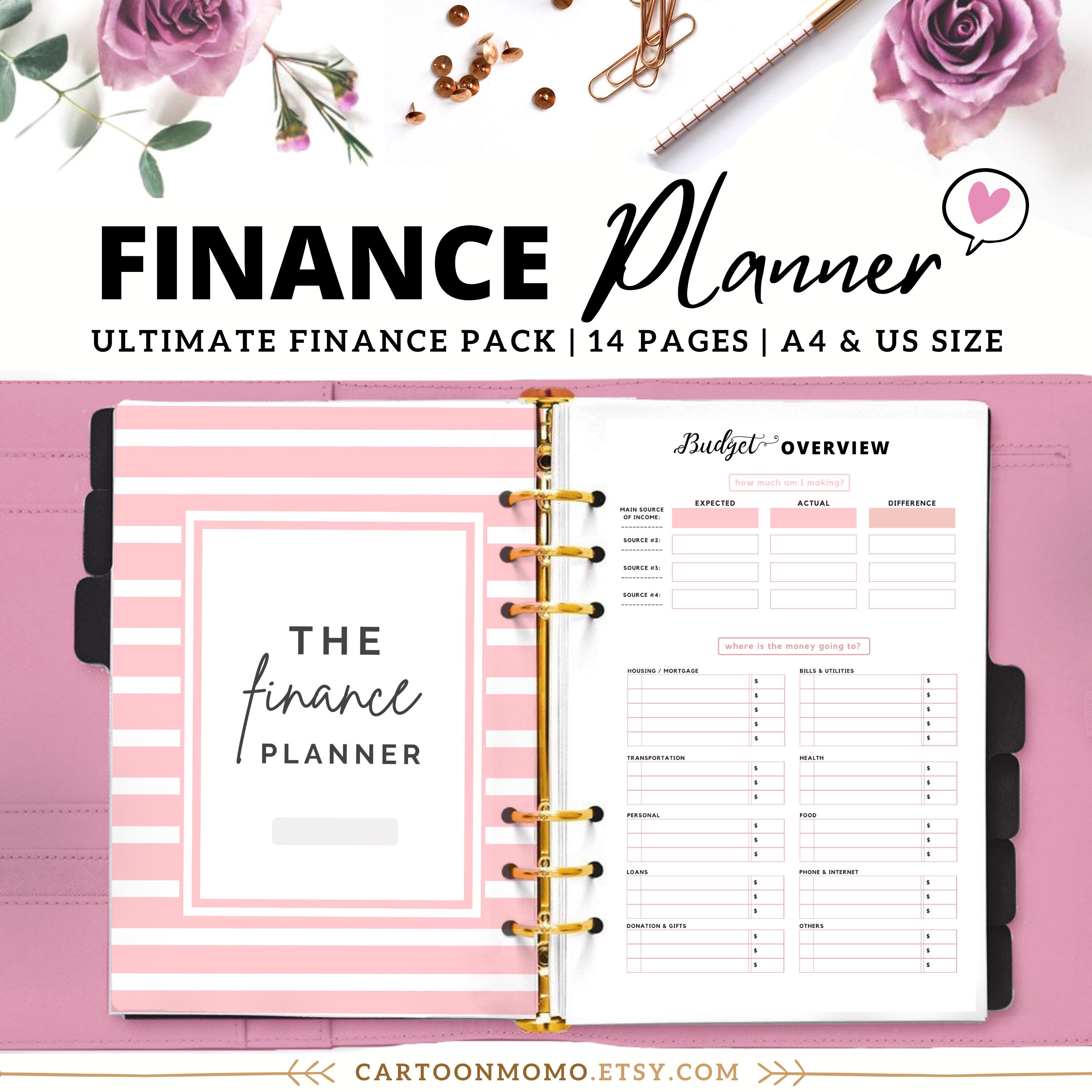 Paper & Party Supplies Paper Calendars & Planners Budgeting Planner ...