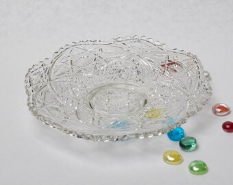 Shallow Glass Bowl - Etsy