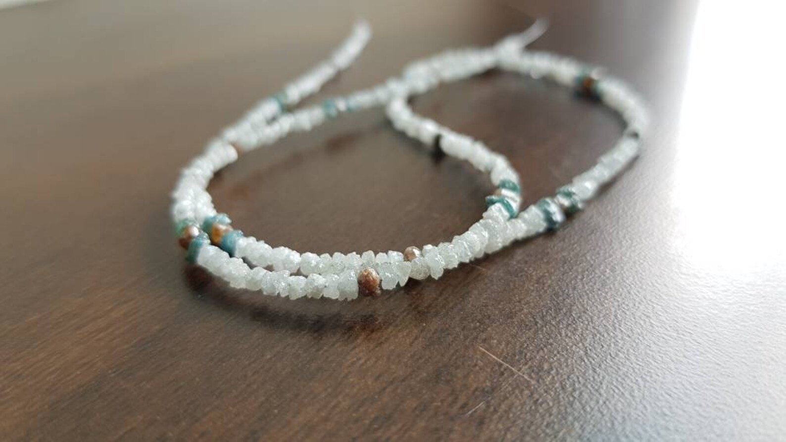 20.00 Natural Rough Diamond Beads String Natural White Raw - Etsy