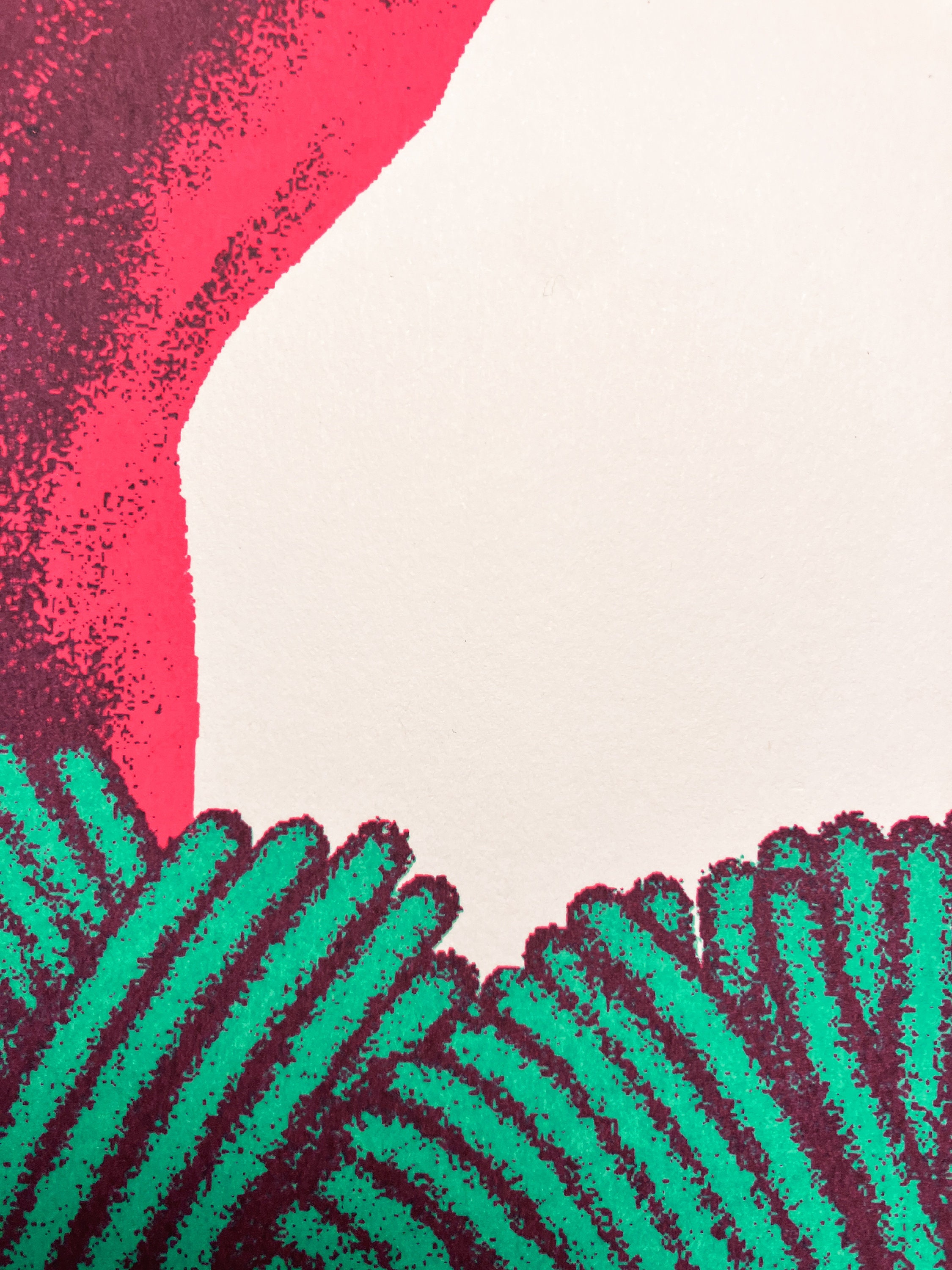 Artisanal Screen Printing Poster, Art Print Cave B 20x20cm - Etsy