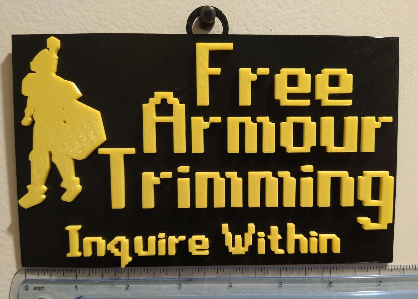 Free Armour Trimming Meme Sign Old School Runescape OSRS - Etsy