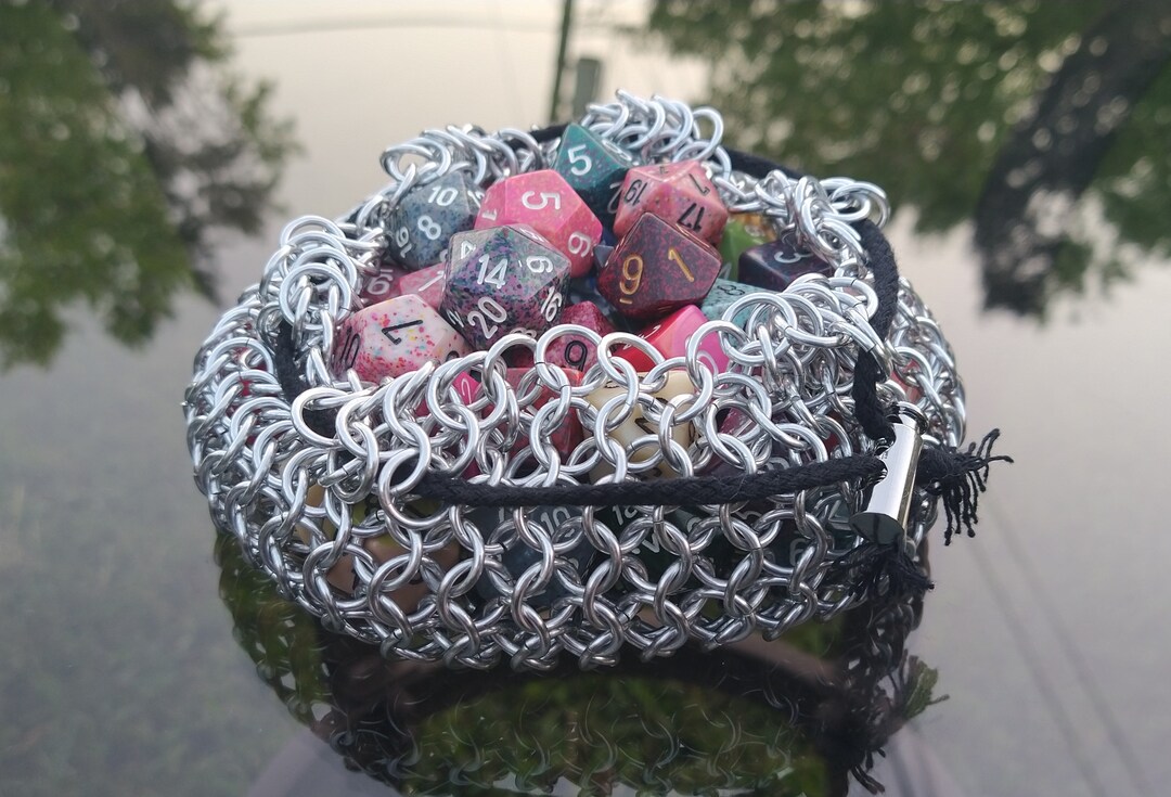 Chainmail Dice Bag Handmade With Aluminum Rings - Etsy