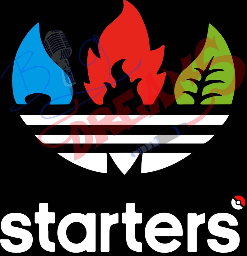 Starters Pokémon / Ai EPS Pdf PNG SVG / Vector / Serigrafía Textil ...