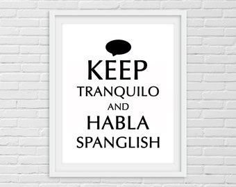 Spanish Keep Calm - Etsy