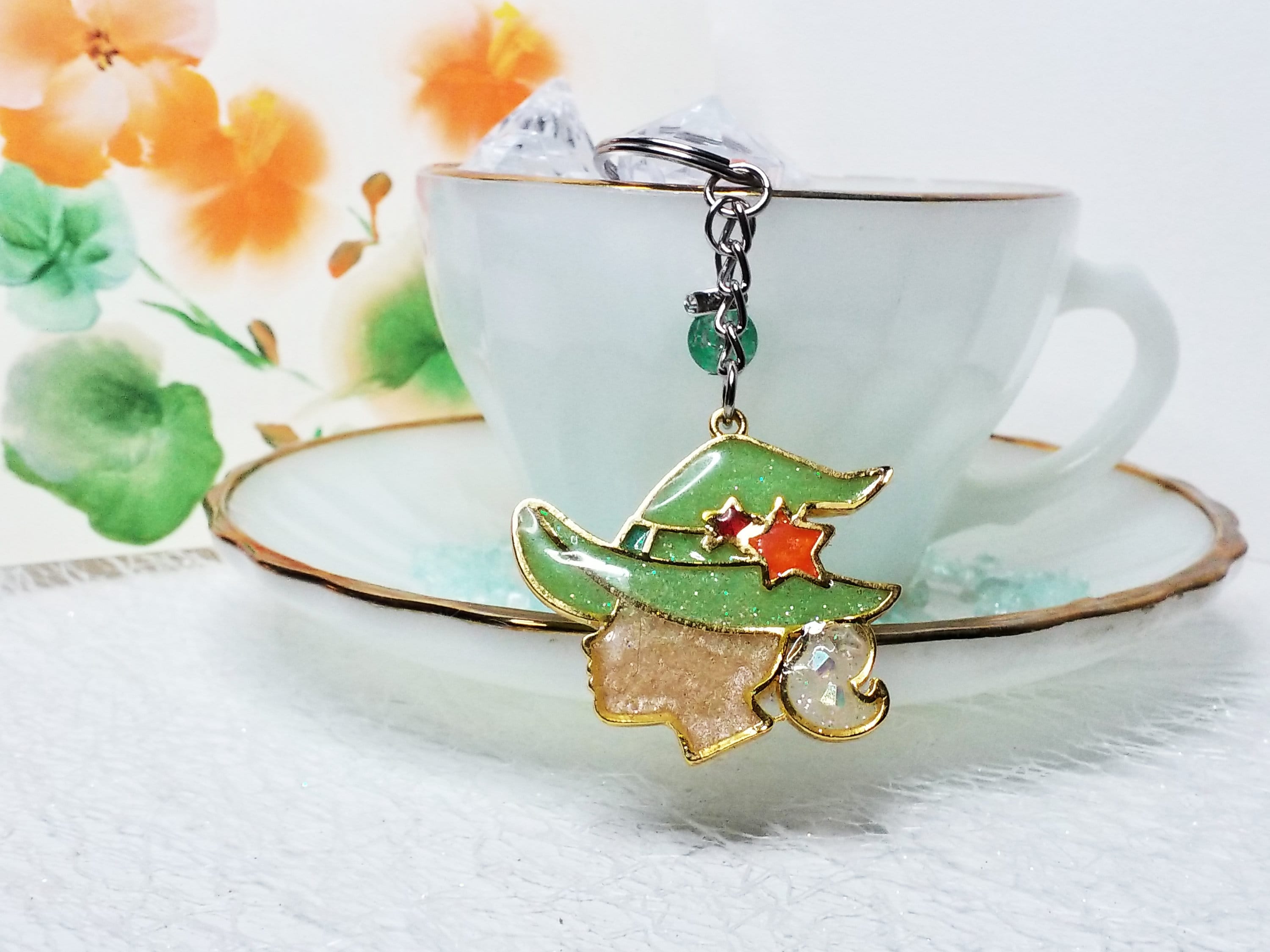 Witch Keychain Resin Keychain Women's Day Sale Gift for Her Anime ...