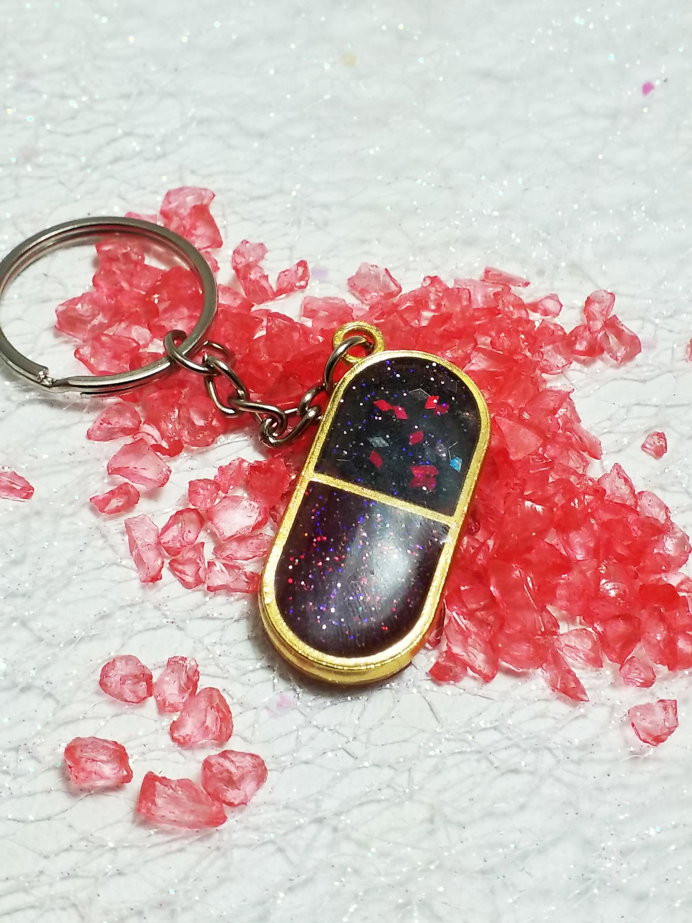 Yami Kawaii Yume Kawaii Menhara Pill Keychain Cute Blood Pill Resin ...