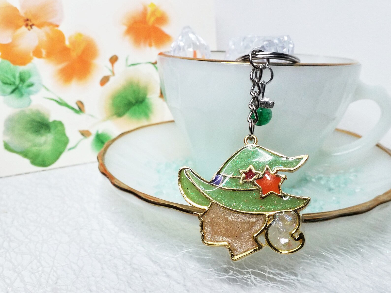 Witch Keychain Resin Keychain Women's Day Sale Gift for - Etsy