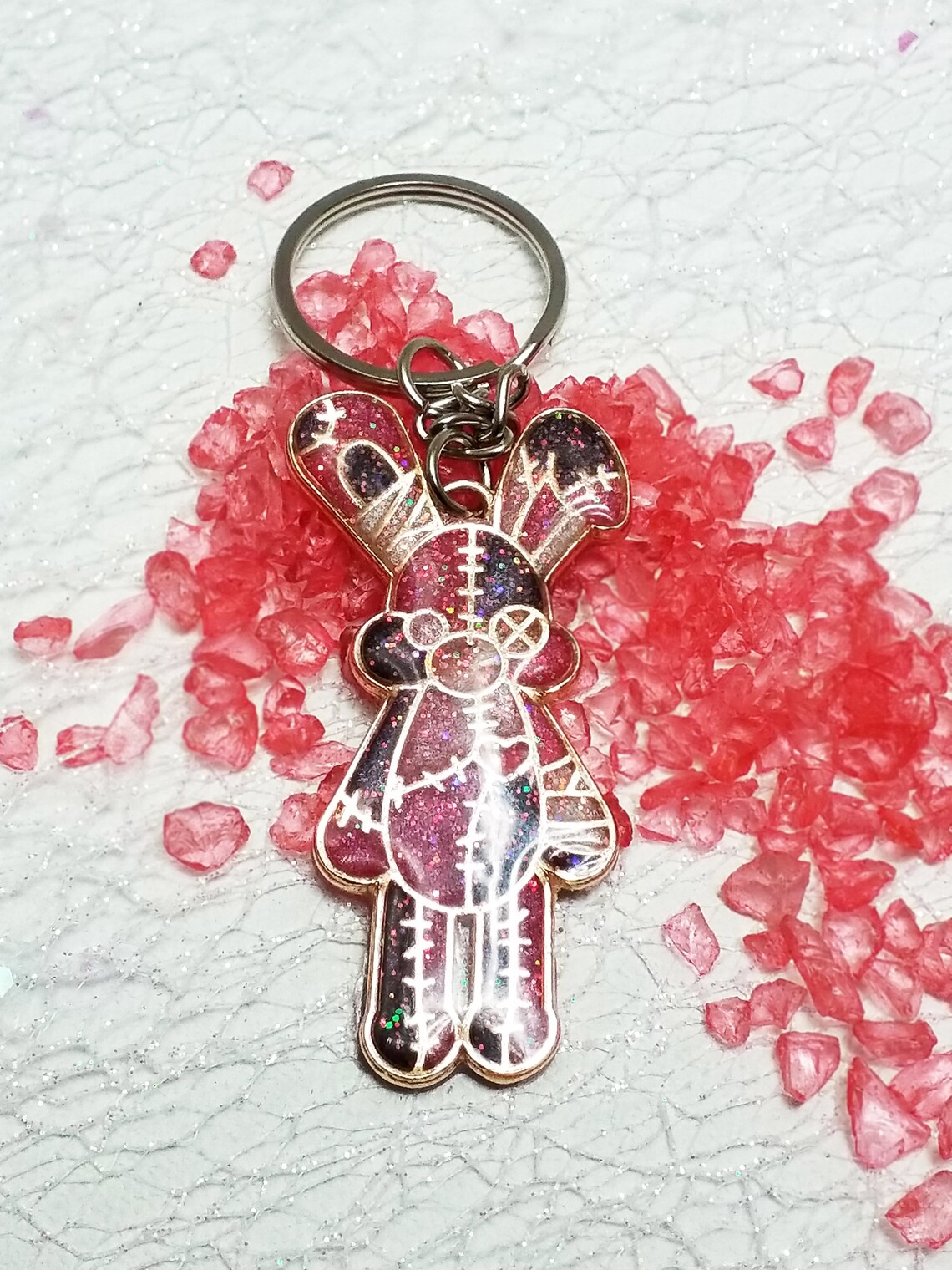 Yami Kawaii Yume Kawaii Menhara Broken Bunny Keychain Cute Usagi Resin ...