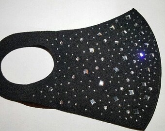 Black Studded Mask - Etsy