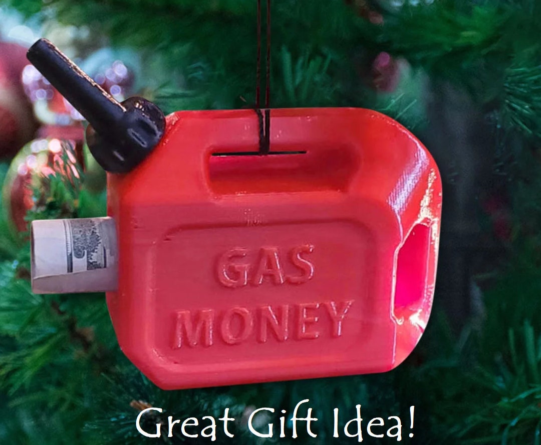 Gas Money Gas Can Christmas Ornament Stocking Stuffer Funny Gag Gift ...