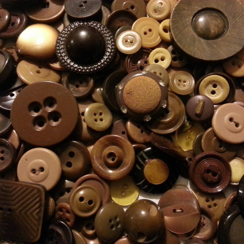 Brown Buttons - Etsy