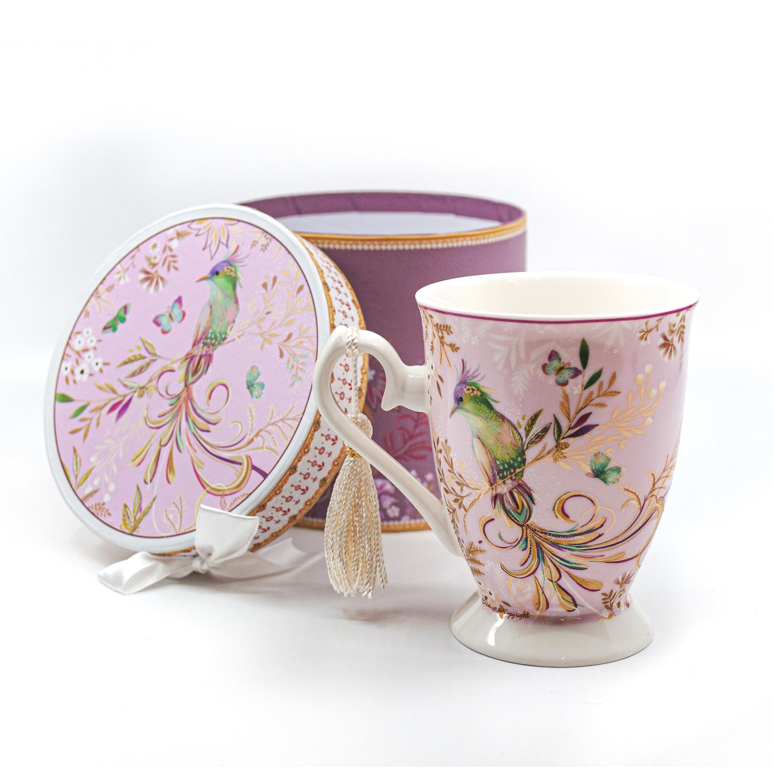 Vintage Floral Tea Cup Gift Set, Bell Flower or Phoenix Design - Etsy
