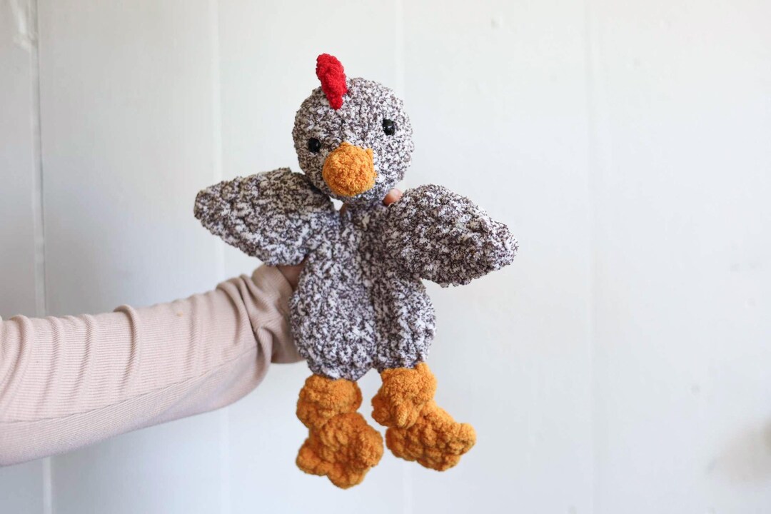 Dixie the Chicken | Stuffed Animal | Crochet Plushie | Chicken Snuggler ...