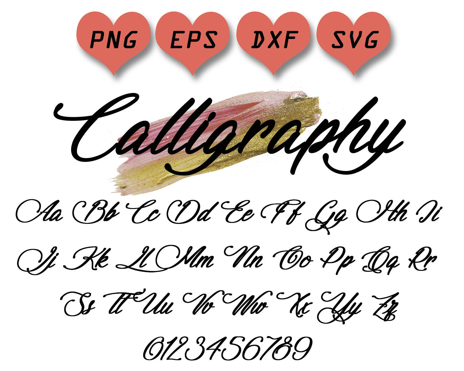 Calligraphy font svg calligraphic svg calligraphy svg svg | Etsy