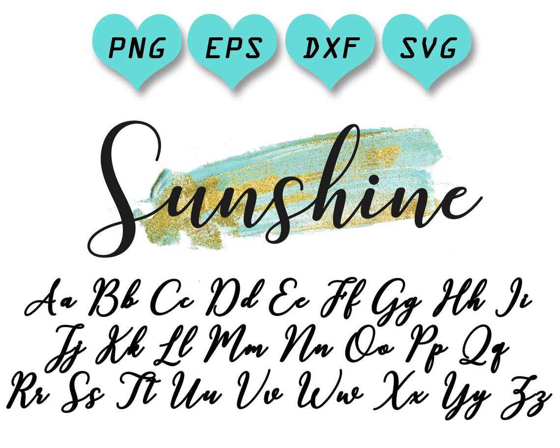 Calligraphy Svg Calligraphy Cut Files Calligraphy Font Svg | Etsy