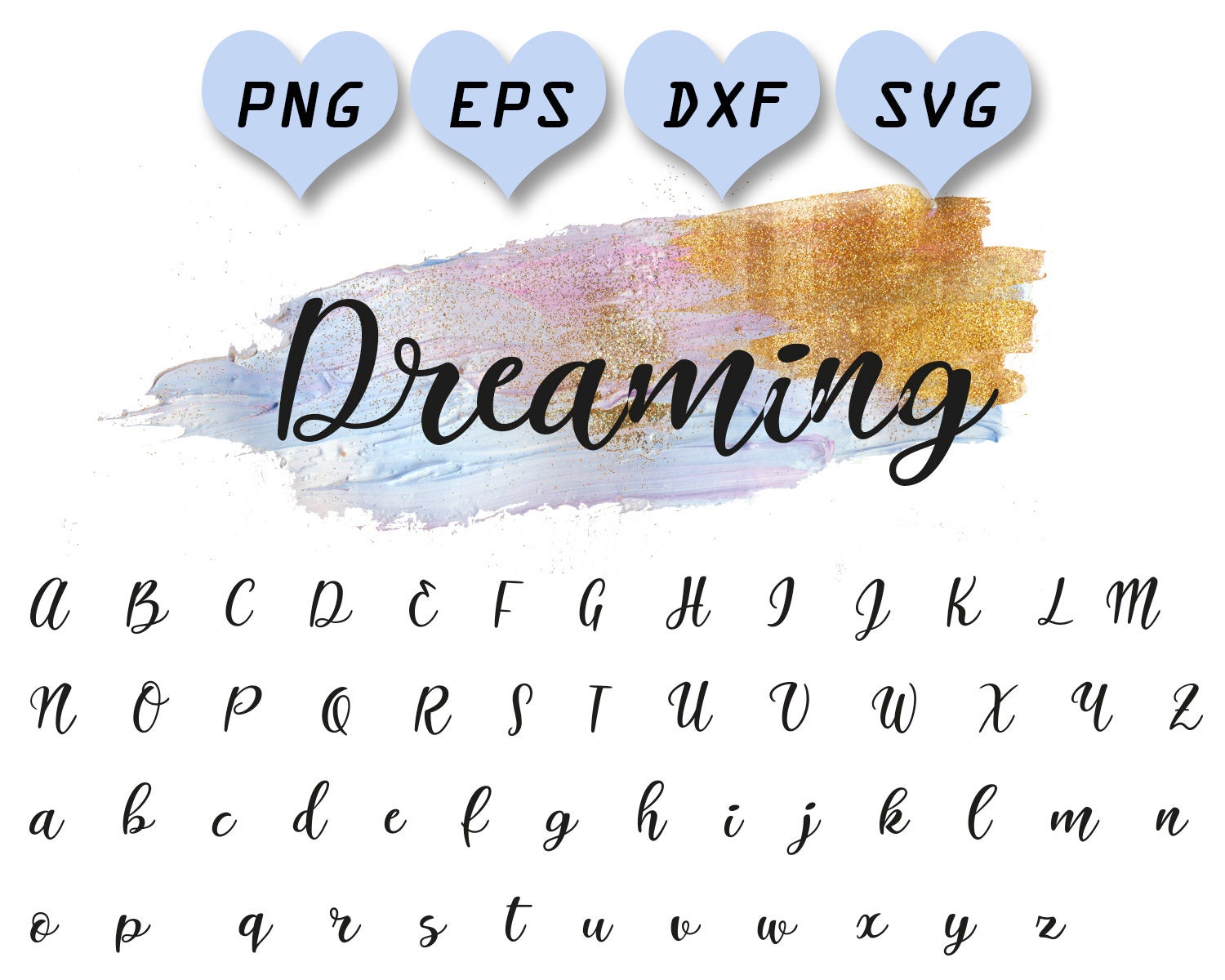 Calligraphy font svg svg font file modern calligraphy svg | Etsy