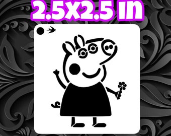 Peppa Pig Stencil - Etsy UK
