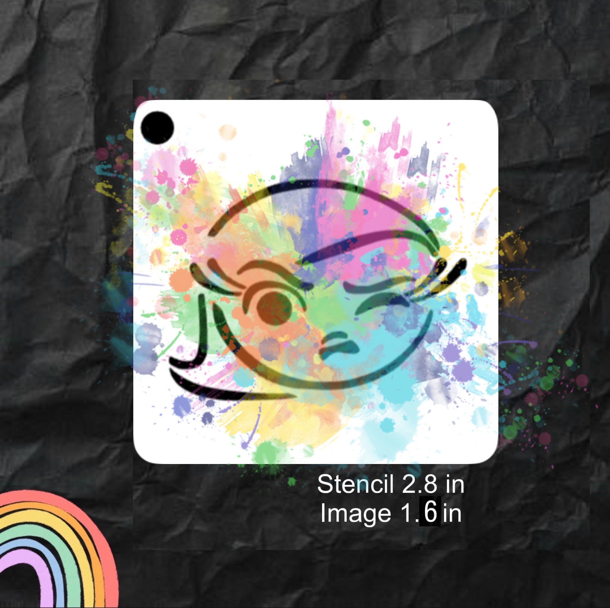 Disgust Face Painting Stencil - Etsy