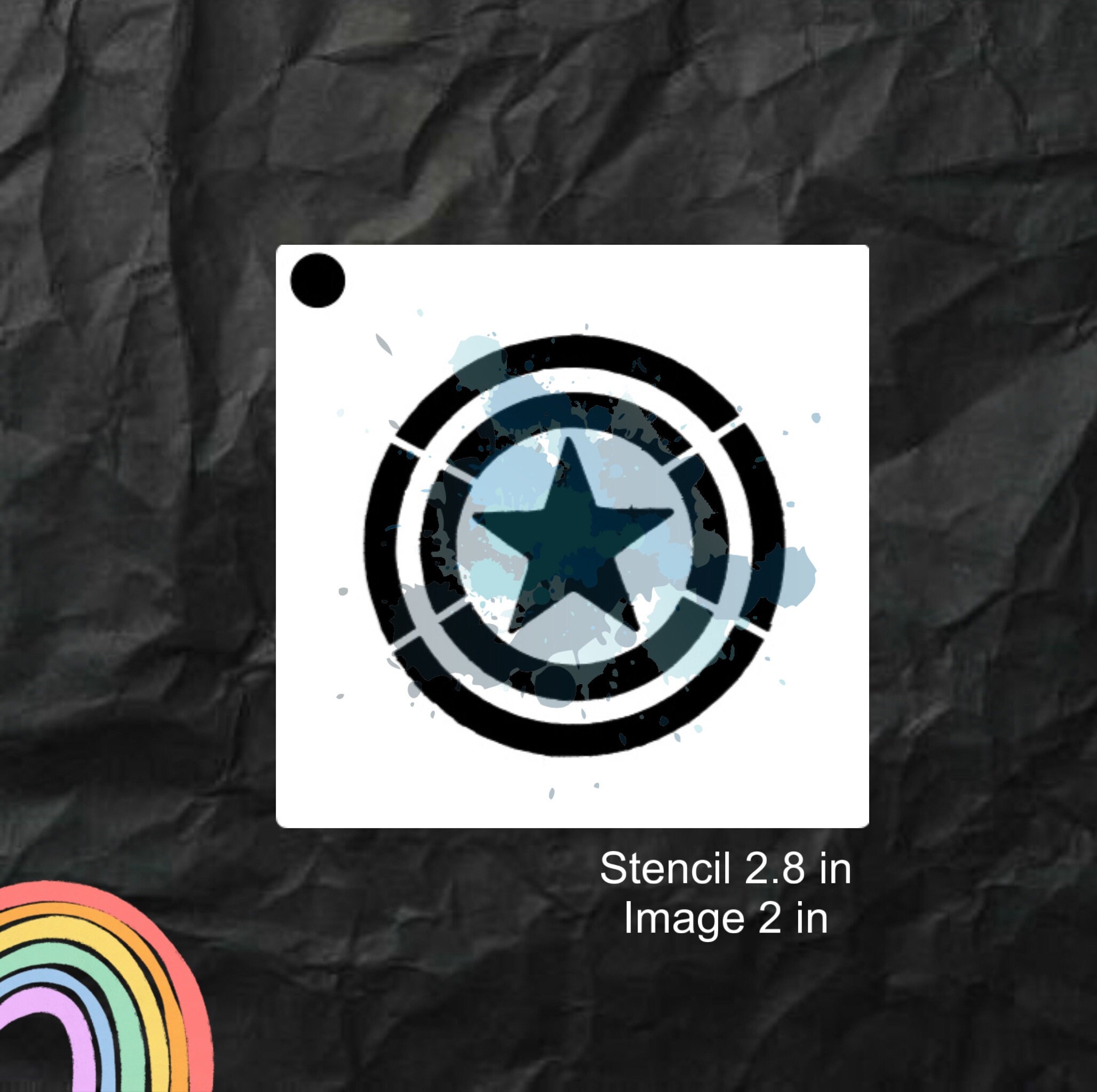 Shield Face Painting Stencil - Etsy