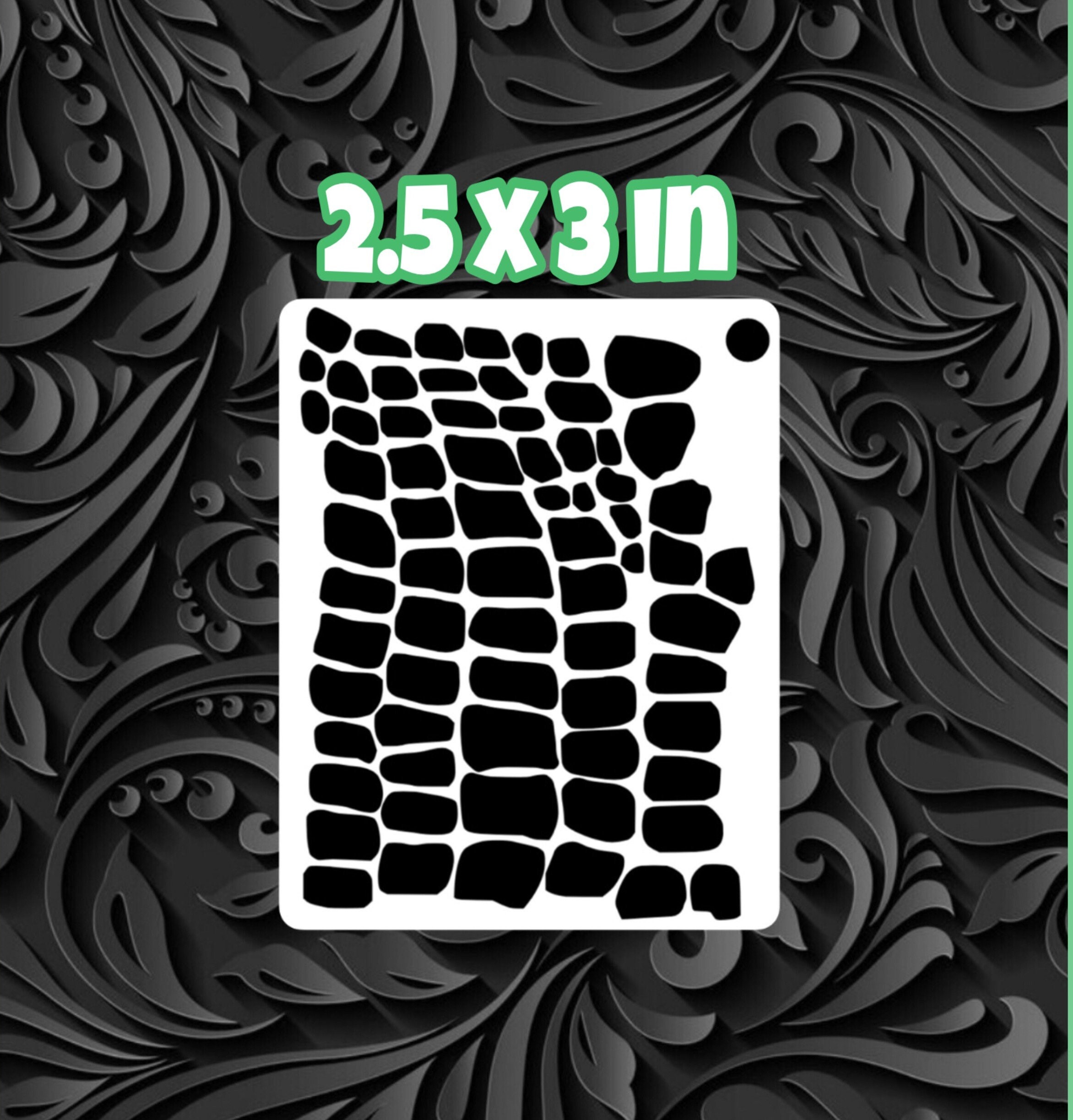 Reptile Scales Face Painting Stencil - Etsy