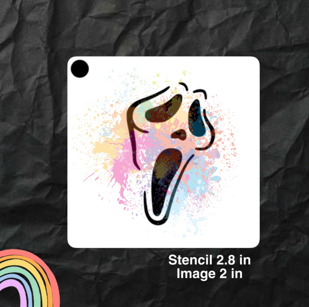 Yelling Face Painting Stencil - Etsy