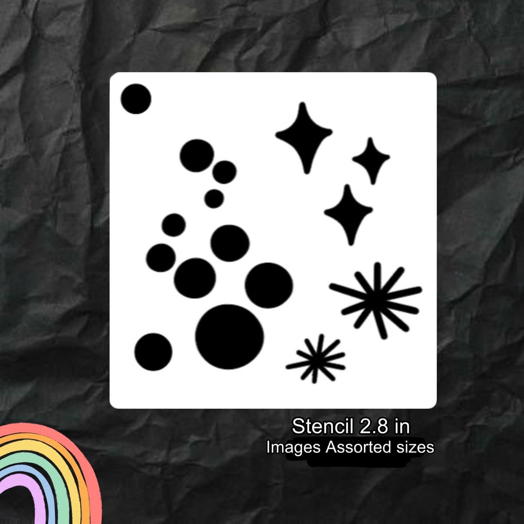 Bubbles & Accents Face Painting Stencil - Etsy