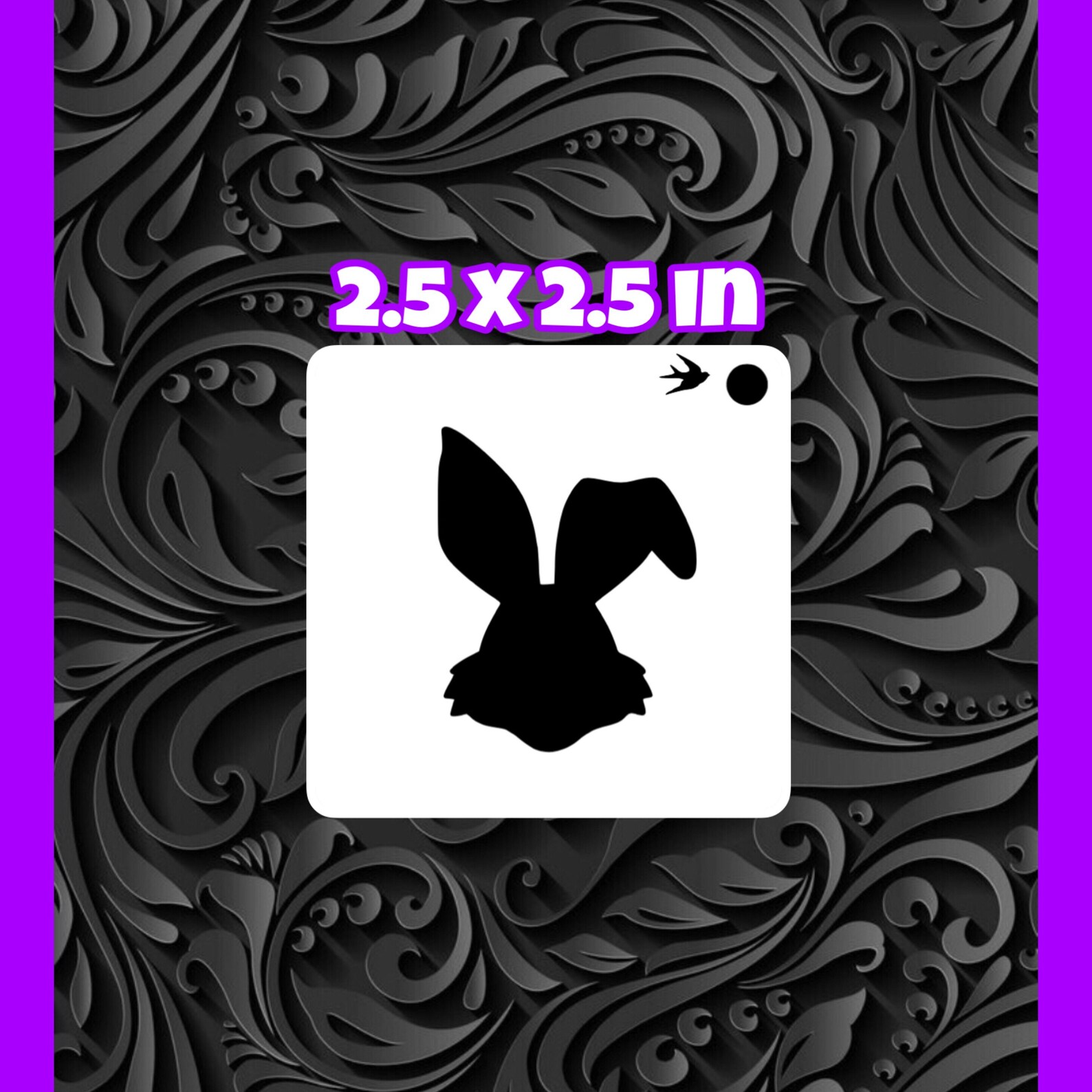 Easter Bunny Base Face Painting Stencil - Etsy